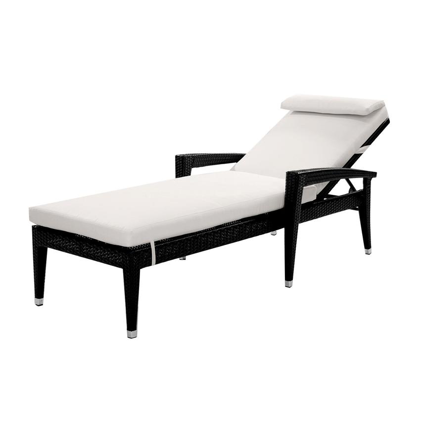 Neilina Black Chaise Lounge | El Dorado Furniture