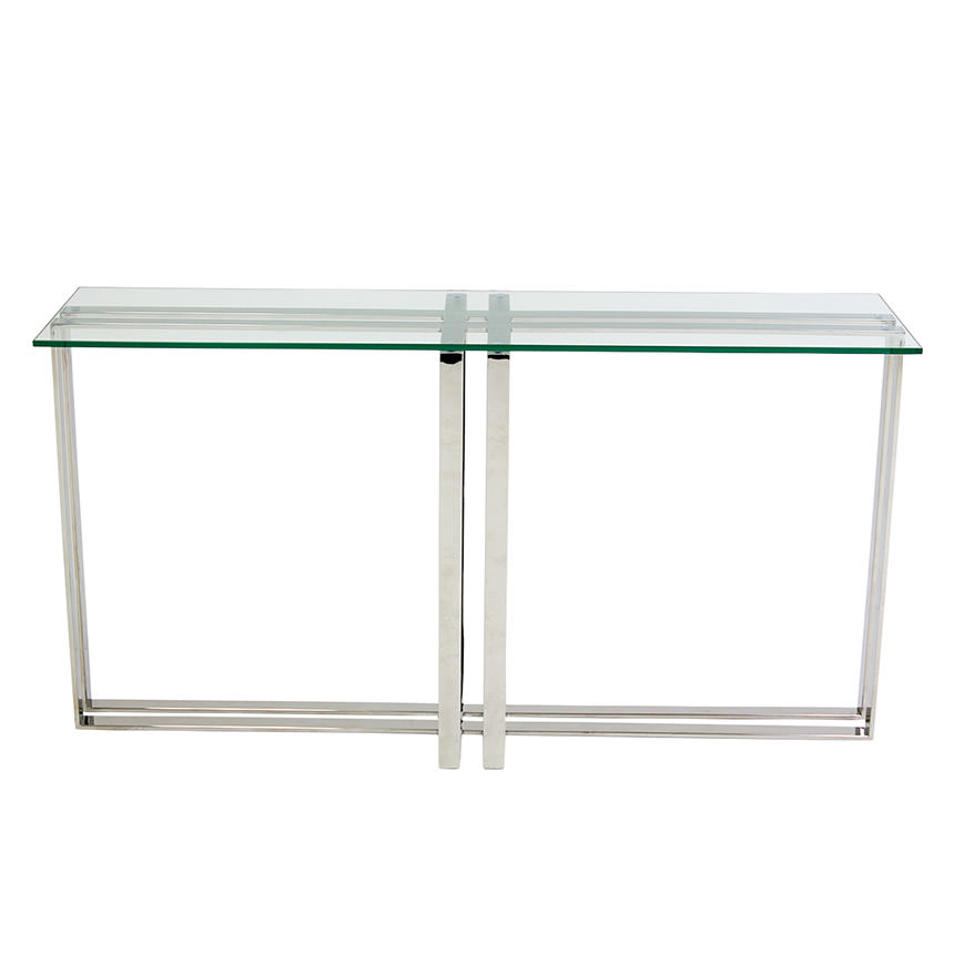 Riga Clear Console Table | El Dorado Furniture
