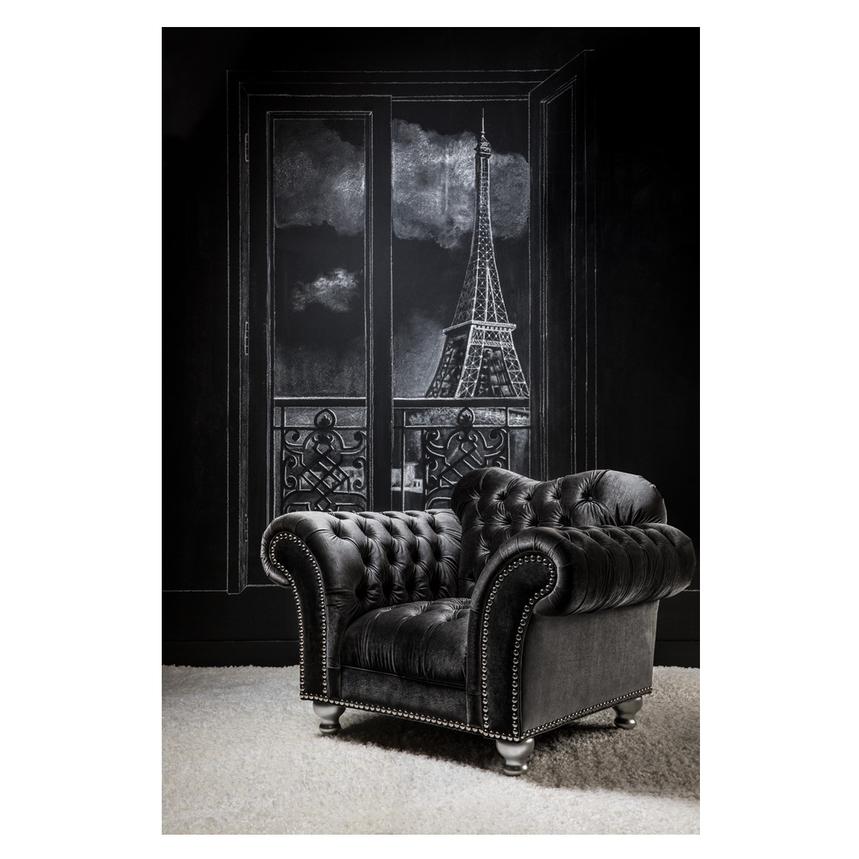 Laura Dark Gray Chair & Half | El Dorado Furniture