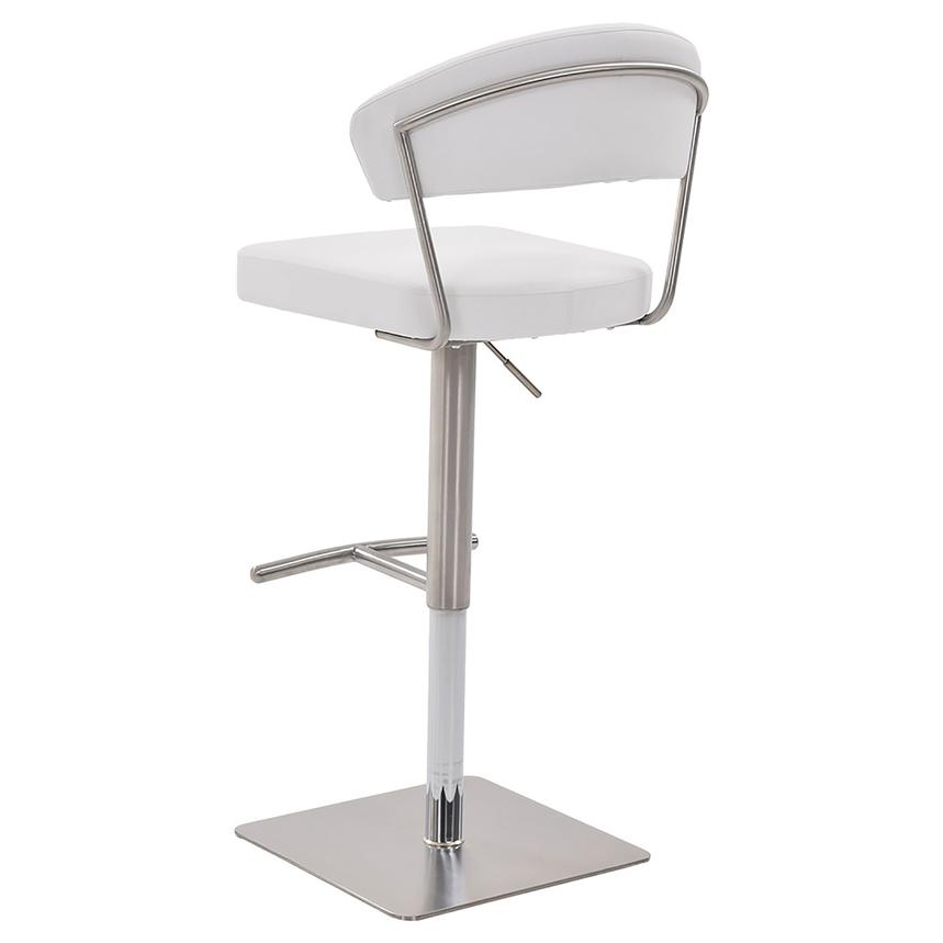 Bold White Adjustable Stool | El Dorado Furniture