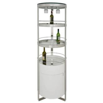 Nostran White Corner Bar El Dorado Furniture