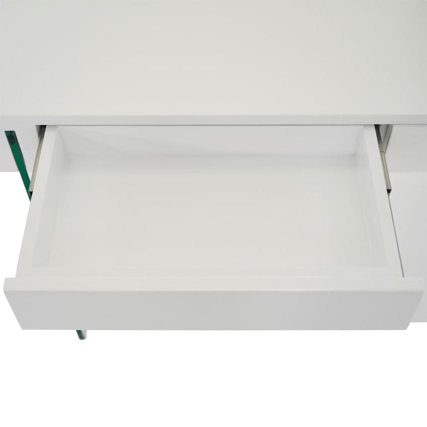 Cherish White L-Shaped Desk | El Dorado Furniture