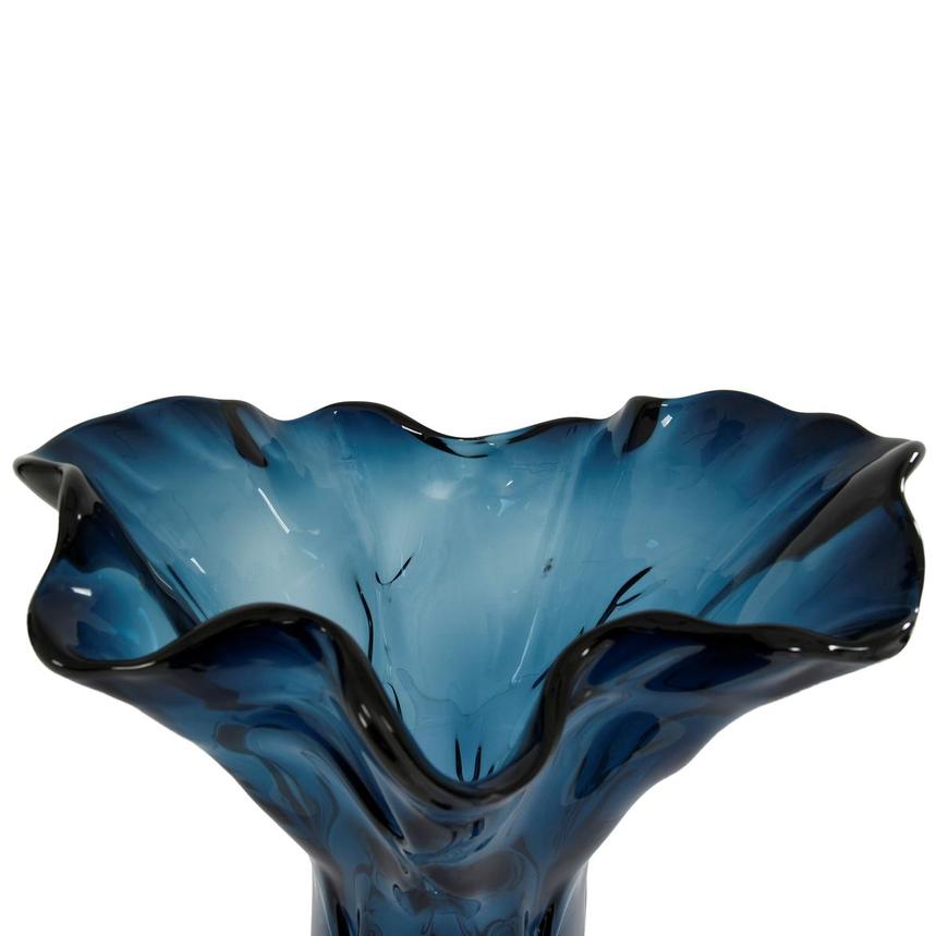 Mahle Blue Glass Vase | El Dorado Furniture