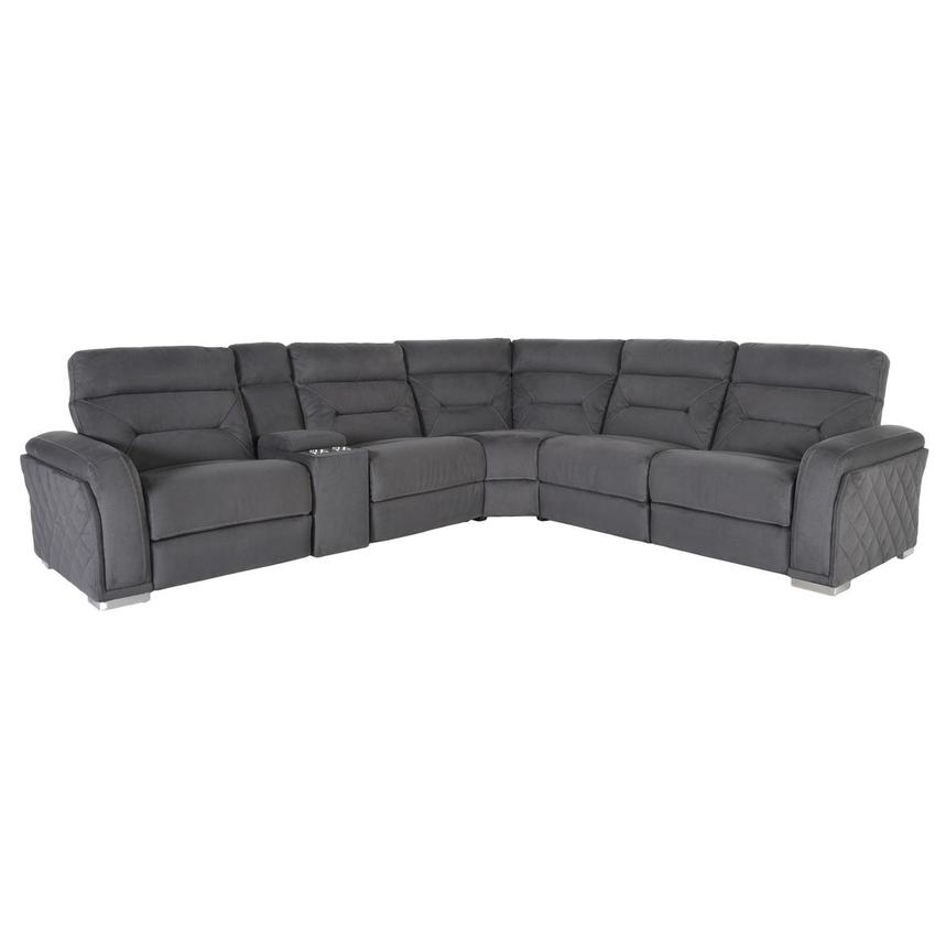 Kim Gray Power Reclining Sectional with 6PCS/2PWR | El Dorado Furniture