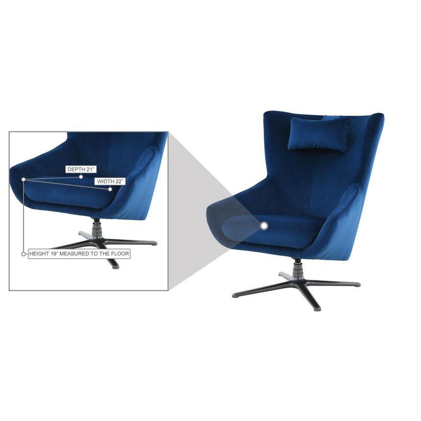 Clara navy accent chair store