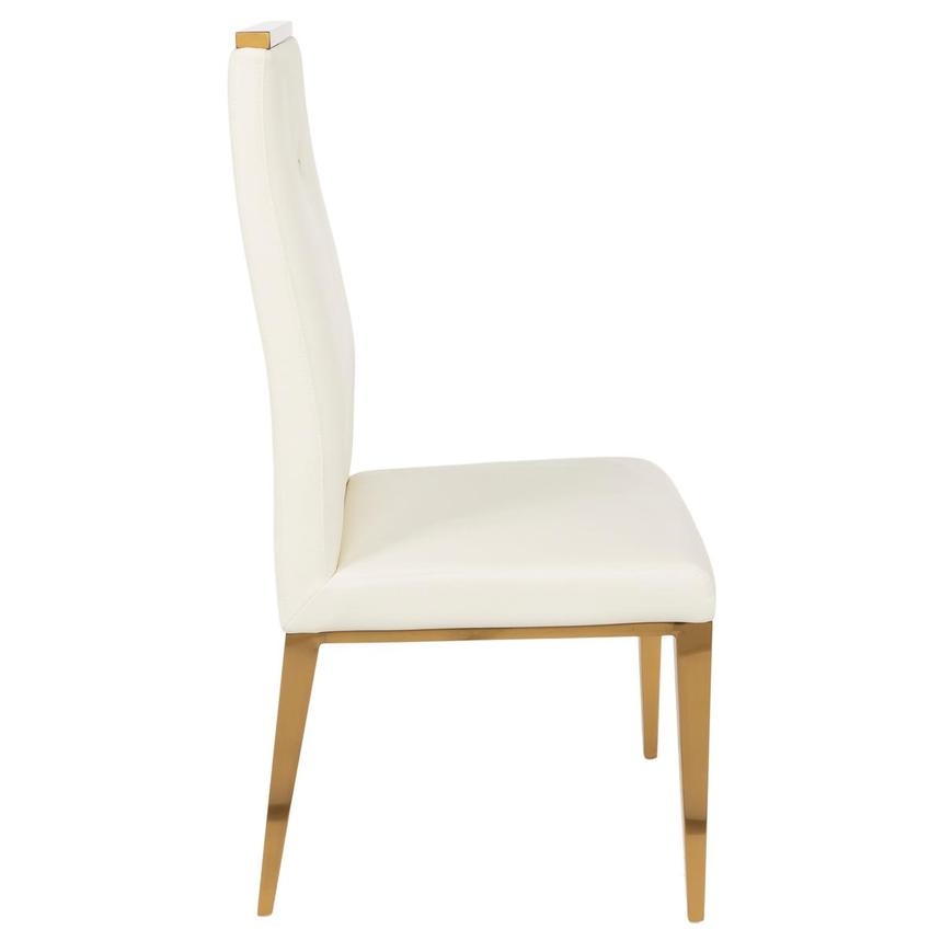 Hyde White/Gold Side Chair | El Dorado Furniture