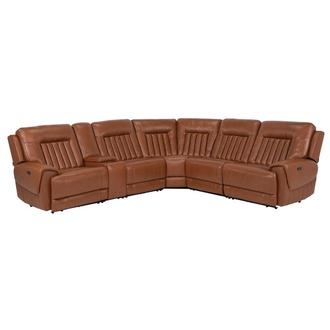 Small brown leather corner sofa store