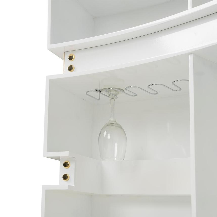 Xenia White/Gold Double Bar | El Dorado Furniture