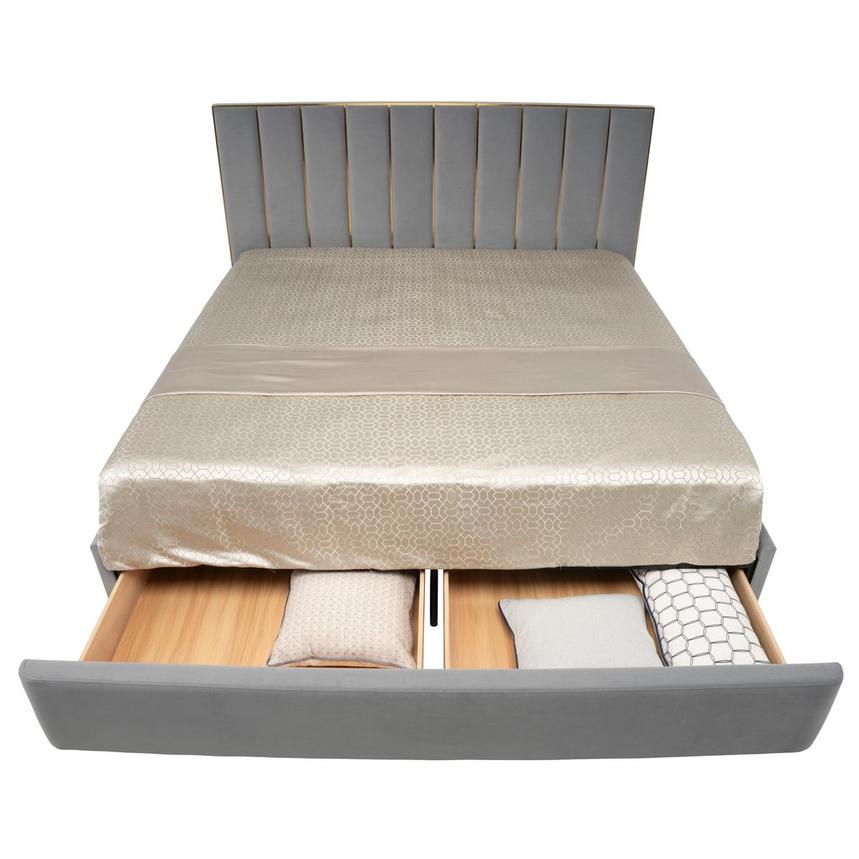 Linea Gray Queen Storage Bed | El Dorado Furniture