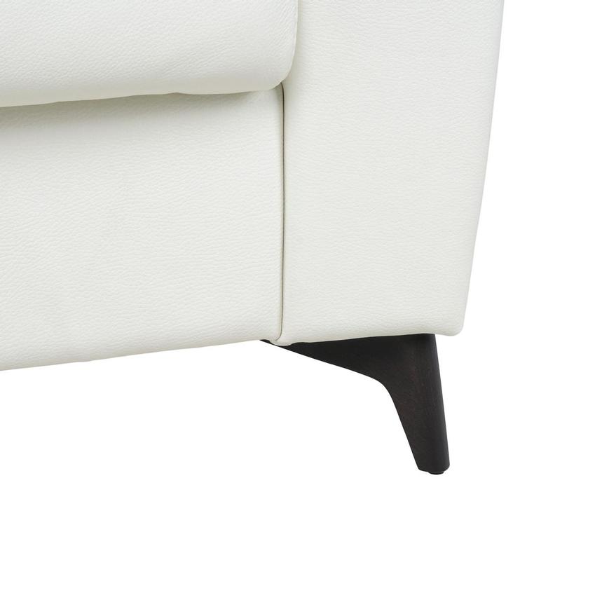 Alfa White Full Leather Sleeper | El Dorado Furniture