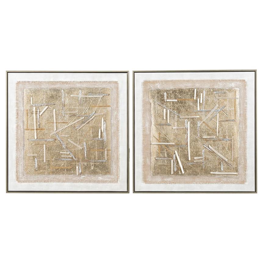 Timeless Composition Set of 2 Canvas Wall Art | El Dorado Furniture